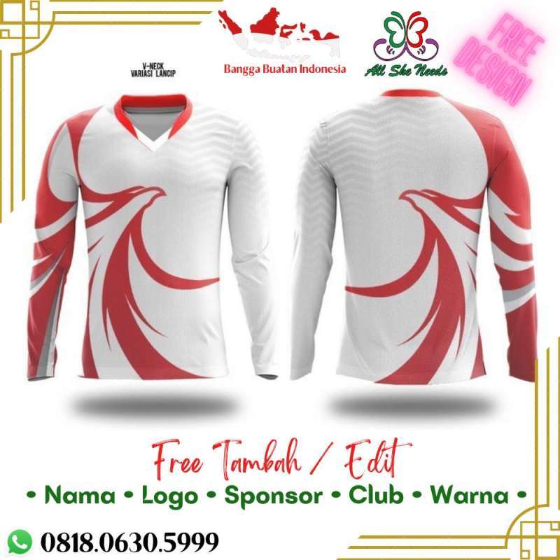 Jual Jersey Olahraga Indonesia Merah Putih Custom | Baju Kaos Dirgahayu ...