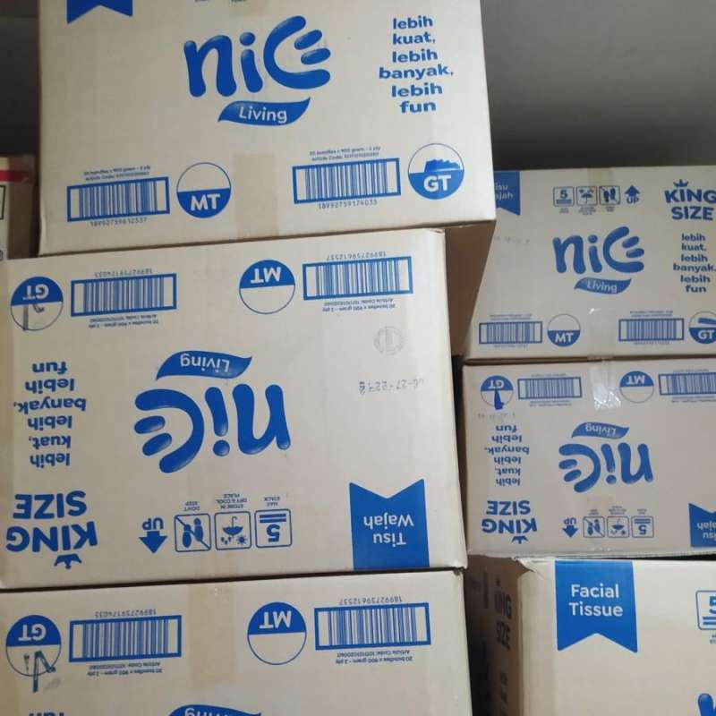 Jual Nice facial tissue 900 gram 1 box (20 bundle x 900 gram) di Seller ...