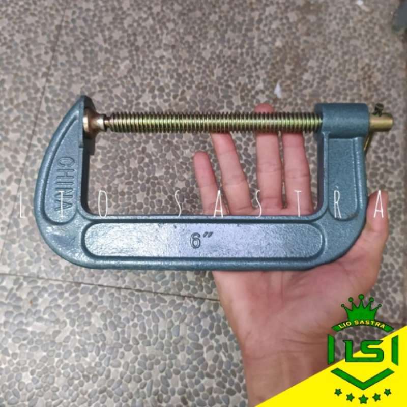 Promo Klem C 6 inch Alat Penjepit Model C-Clamp 6 in Lht-Medium Duty ...