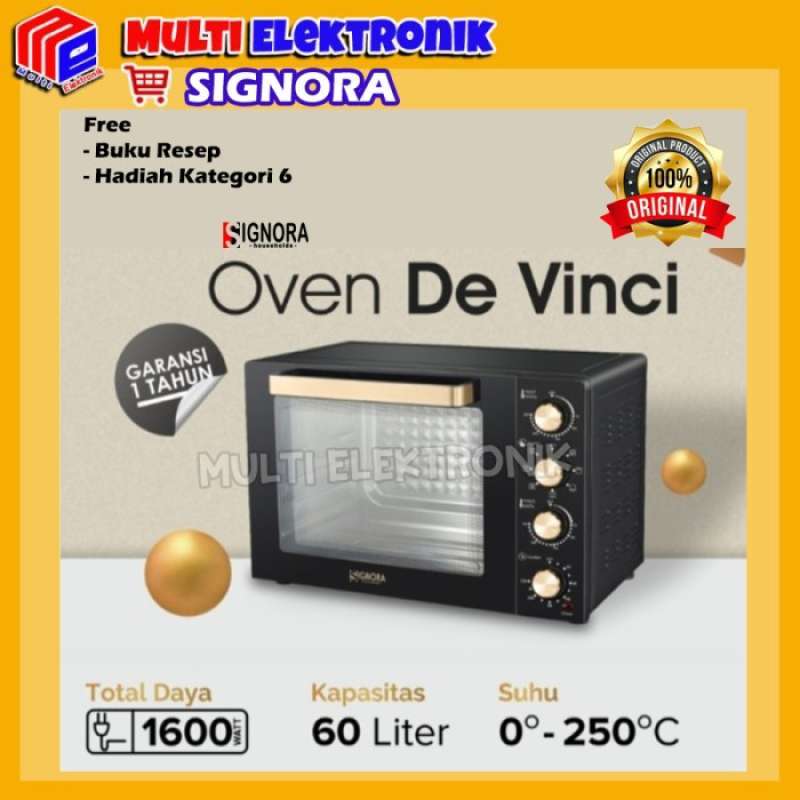 Promo Signora Oven De Vinci 60L | Panggang Grill Cake Kue Roti Bread La ...