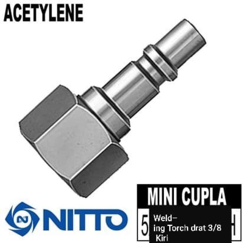 Promo Nitto Kohki Mini Cupla S23p S33p Las Welding Coupler To Torch ...