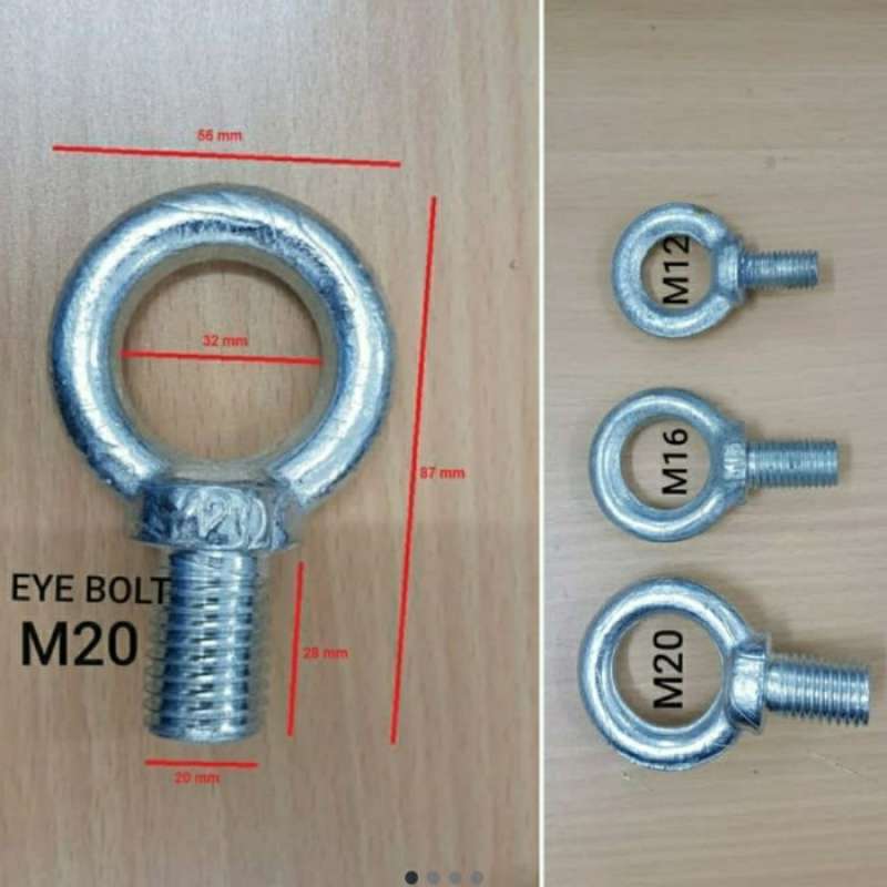 Promo Eye Bolt M33 / Baut Mata / Baut Gantungan / Eyebolt Diskon 33% Di ...