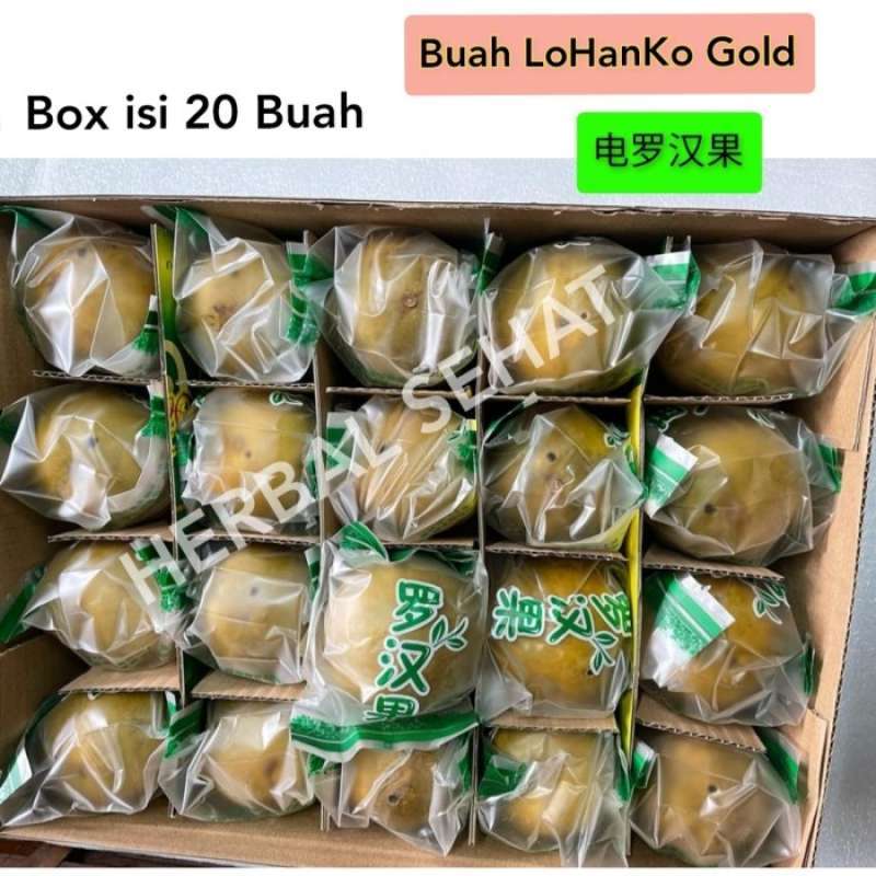 Jual BUAH LO HAN KUO GOLD / LOHANKUO EMAS 1BOX ISI 20BUAH di Seller Bea ...