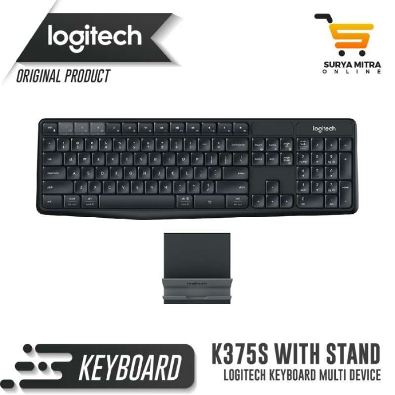 Promo Logitech K375s Multi Device Bluetooth Wireless Keyboard With Stand Multicolor Diskon 5