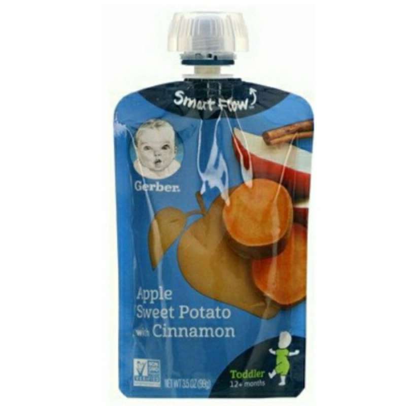 Promo Gerber, Smart Flow, Apple Sweet Potato With Cinnamon 12+ Months ...