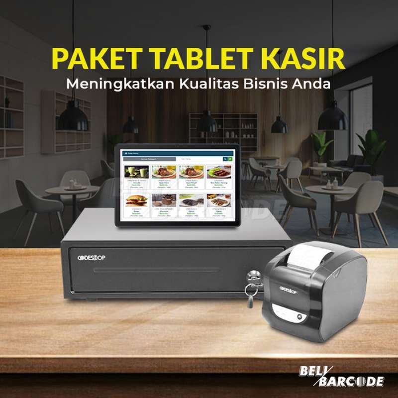 Promo Paket Kasir Full Set Tablet + Printer Thermal + Cash Drawer ...