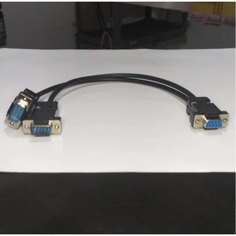 Promo KABEL SPLITTER SERIAL DB9 FEMALE TO 2 SERIAL DB9 MALE 30 CM ...