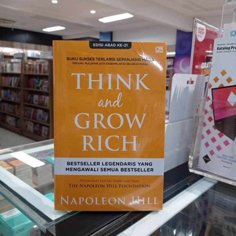 Promo Buku Think And Grow Rich Napoleon Hill Original Gramedia Diskon