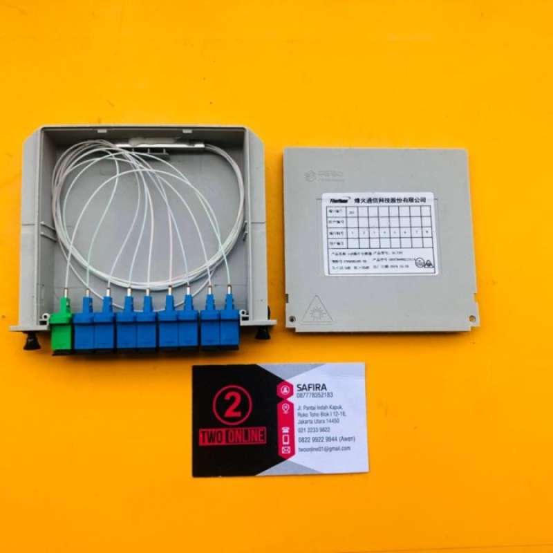 Jual Passive Splitter Plc Box Fo 1 8 Sc Upc Fiber Optik Pasif Spliter