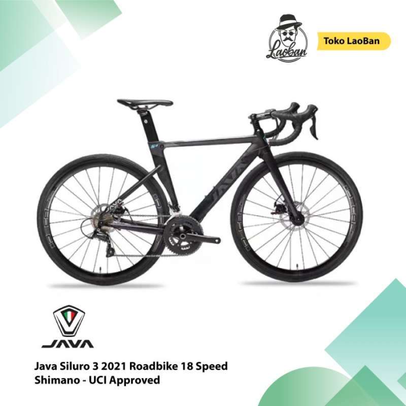 Jual Java Siluro 3 2021 Roadbike 18 Speed Shimano - Uci Approved - 53 Hitam di Seller Toko Pojok ...