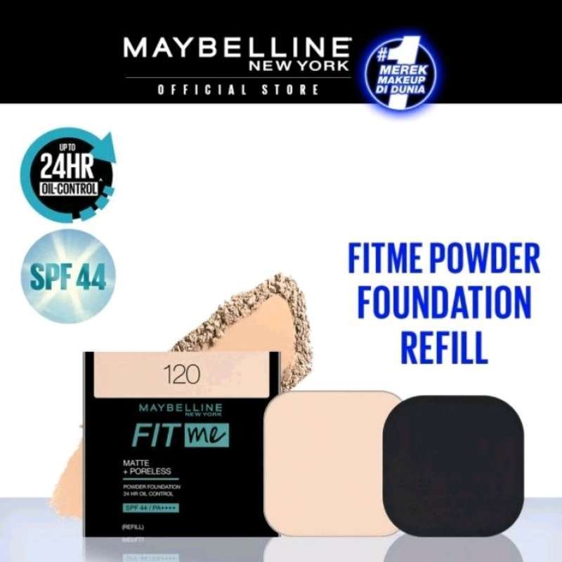 Jual Maybelline Fit Me Oil Control Powder Foundation Refill 120 Di ...