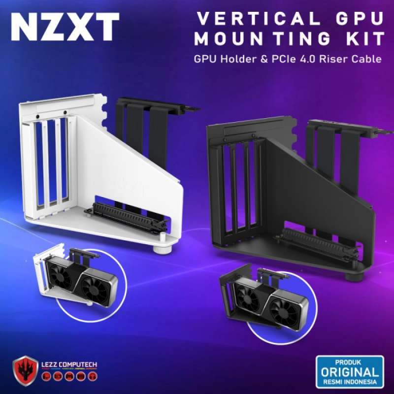 Promo Nzxt Vertical Gpu Mounting Kit | Gpu Holder & Pcie 4.0 Riser ...
