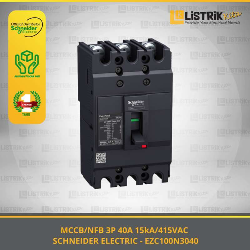 Promo MCCB 3P/3T 40A EZC100N 15kA SCHNEIDER ELECTRIC - EZC100N3040 ...