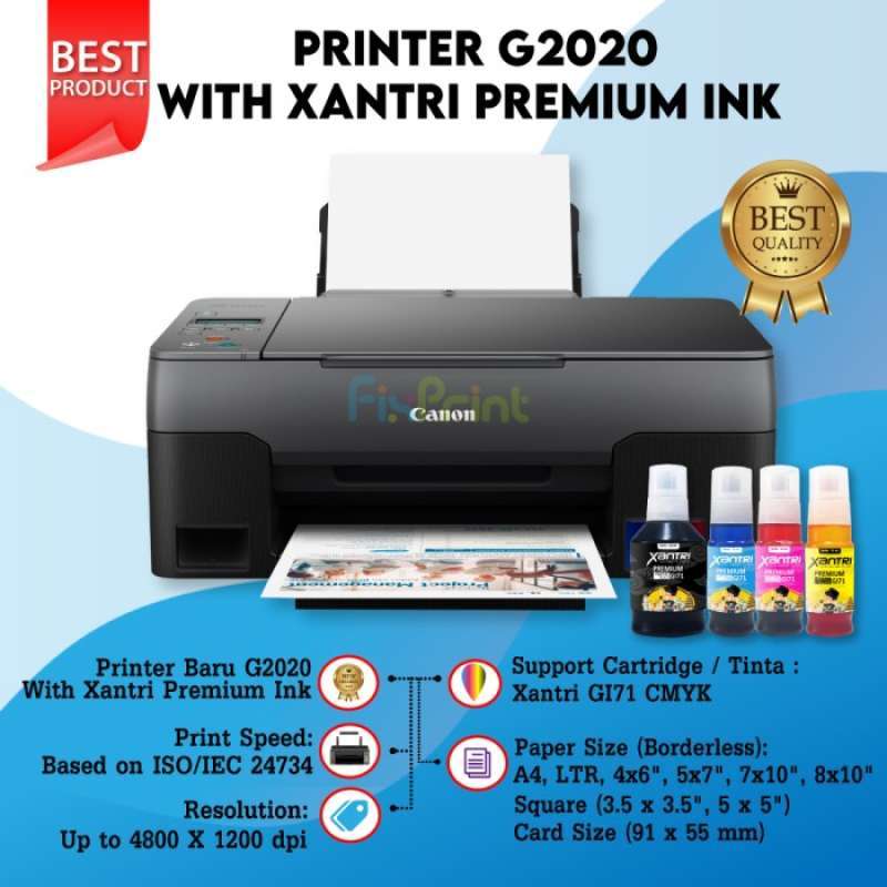 Promo Printer Canon Pixma G2020 G 2020 Print Scan Copy Original Infus ...