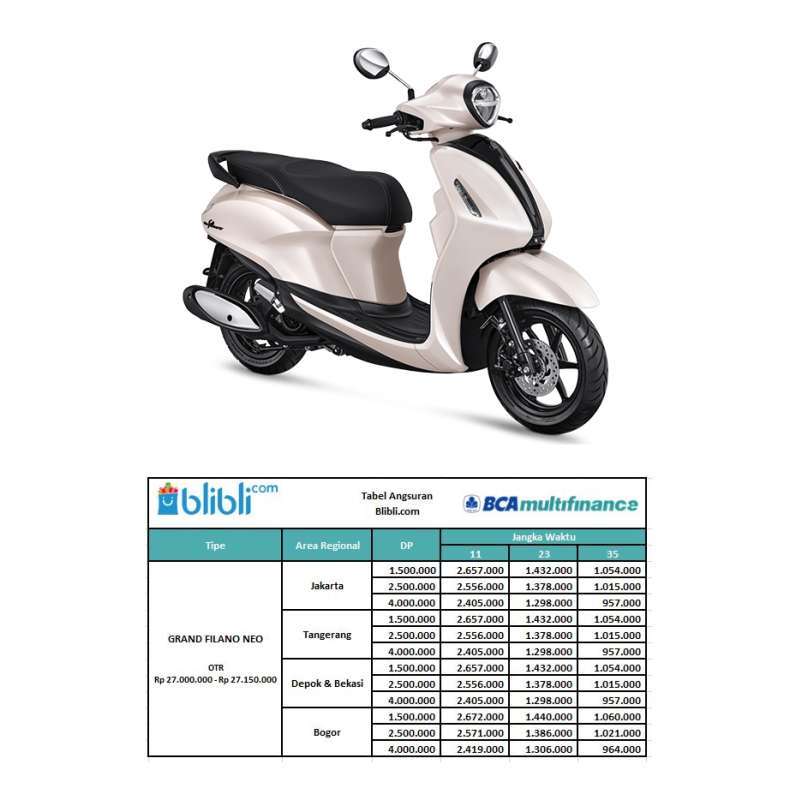 Jual Program Karyawan - [DP] Yamaha Grand Filano Hybrid Connected - NEO ...