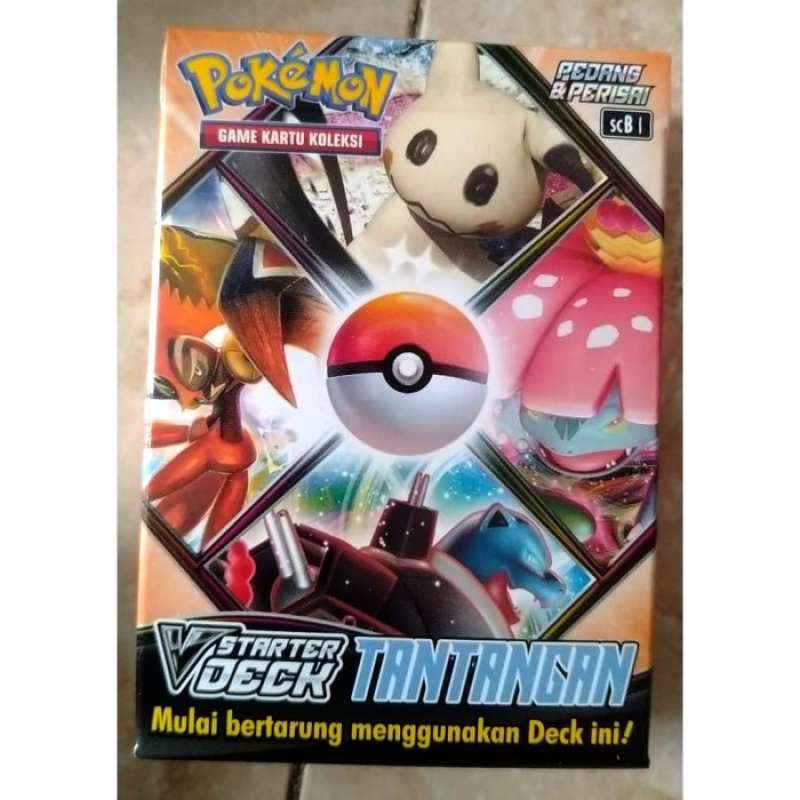 Promo Kartu Pokemon TCG Seri 8 V Starter Deck Tantangan SCB1 Pedang Perisai Diskon 23% di Seller ...