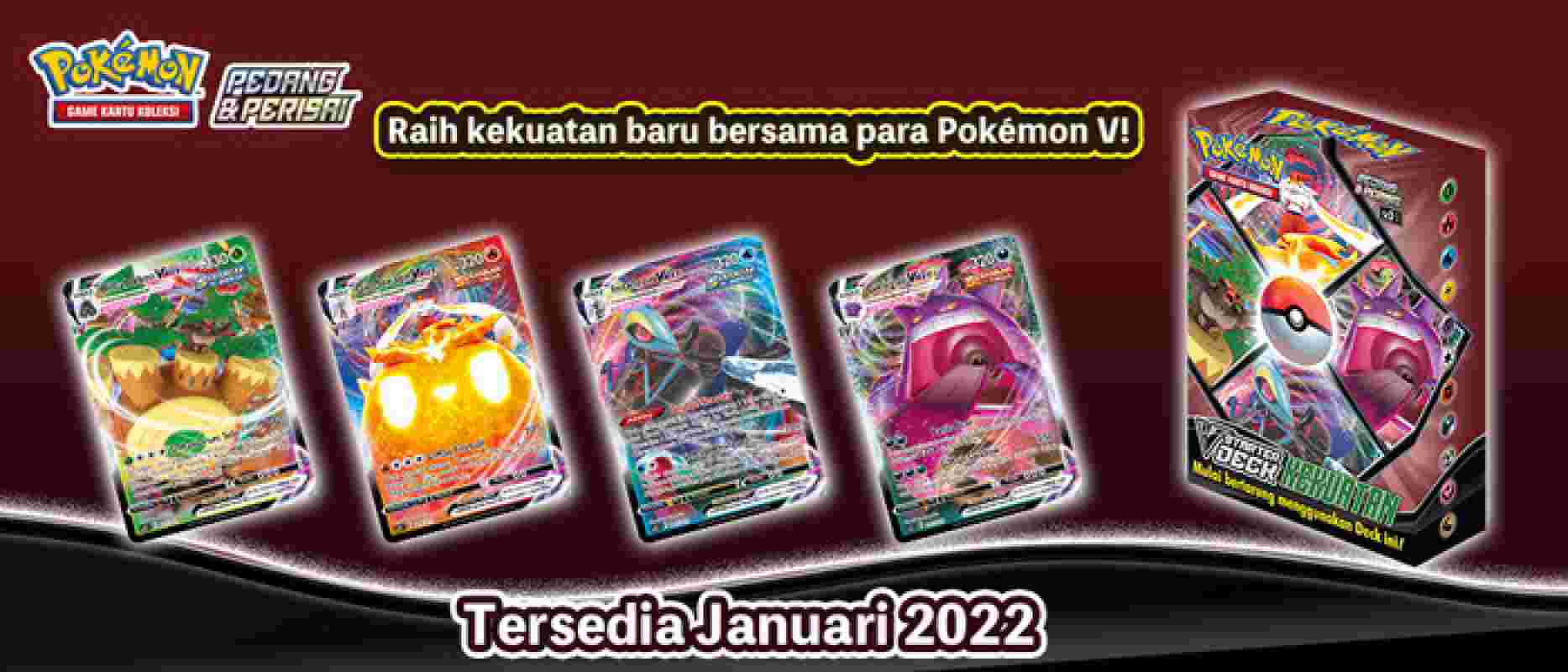 Promo Pokemon Trading Card Game Indonesia V Starter Deck Kekuatan SCD Diskon 23% di Seller Golia ...