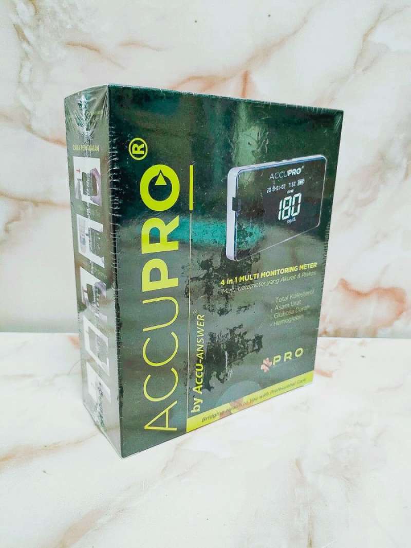 Jual AccuPRO 4 in 1/ Alat Tes Darah Kolesterol, Glukosa, Asam Urat dan ...