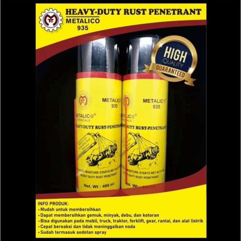 Jual CLEANER GREASE METALICO 935 HEAVYDUTY RUST PENETRANT di Seller Akbar Sejahtera - Kalibata ...