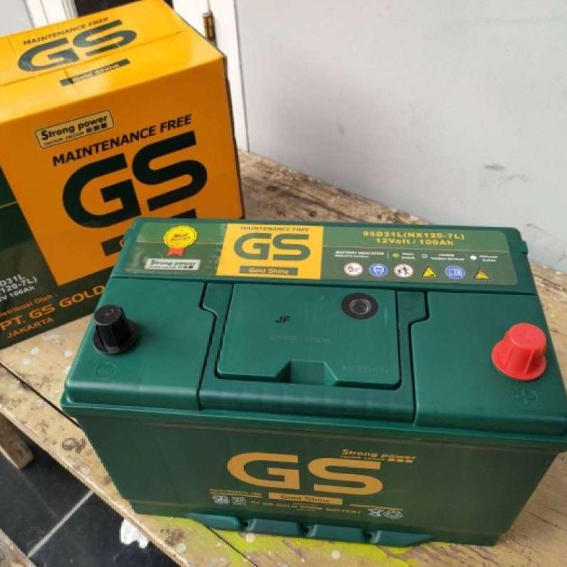 Jual Aki Mobil GS MF NX120-7L / 95D31L Aki Kering 12V / 100Ah di Seller ...