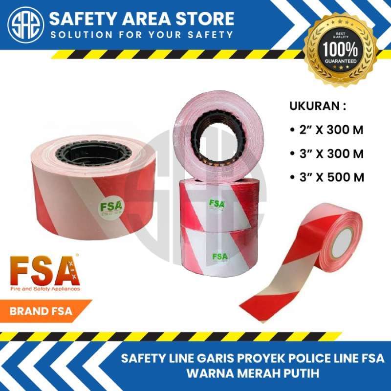 Promo Safety Line | Garis Proyek | Police Line Fsa Warna Putih Merah ...