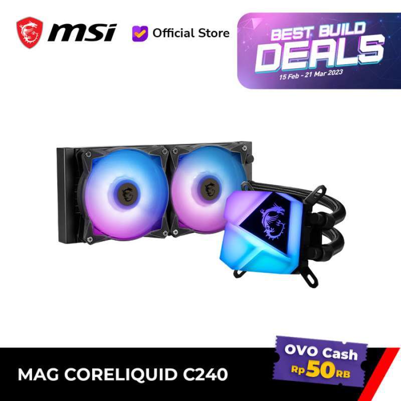 Promo MSI MAG CORELIQUID C240 [AiO LIQUID COOLING] Diskon 23% di Seller ...