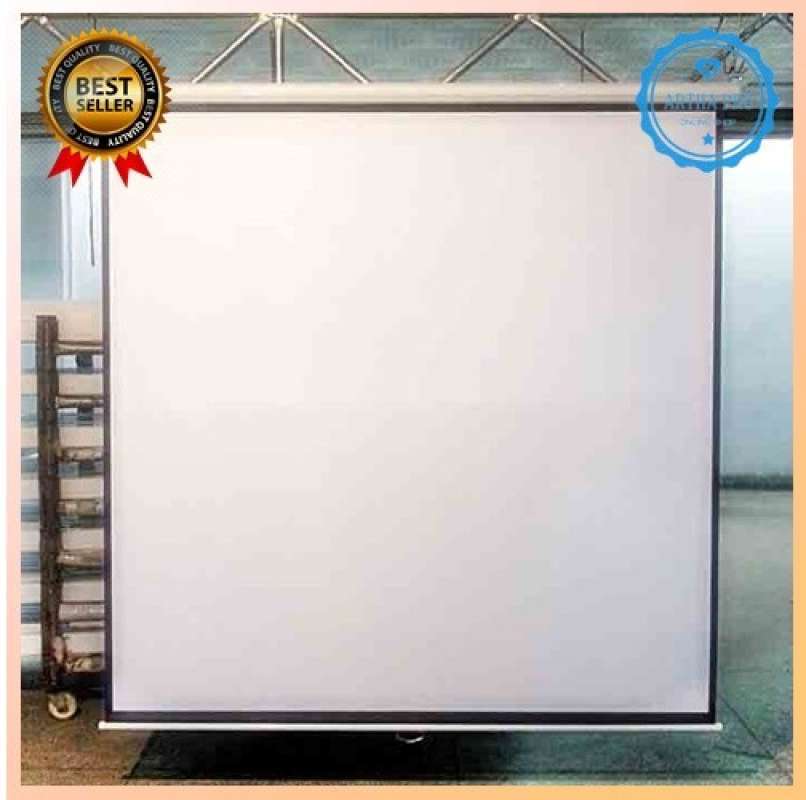 Jual Layar Proyektor Gantung Manual - Screen Wall Tarik manual di ...