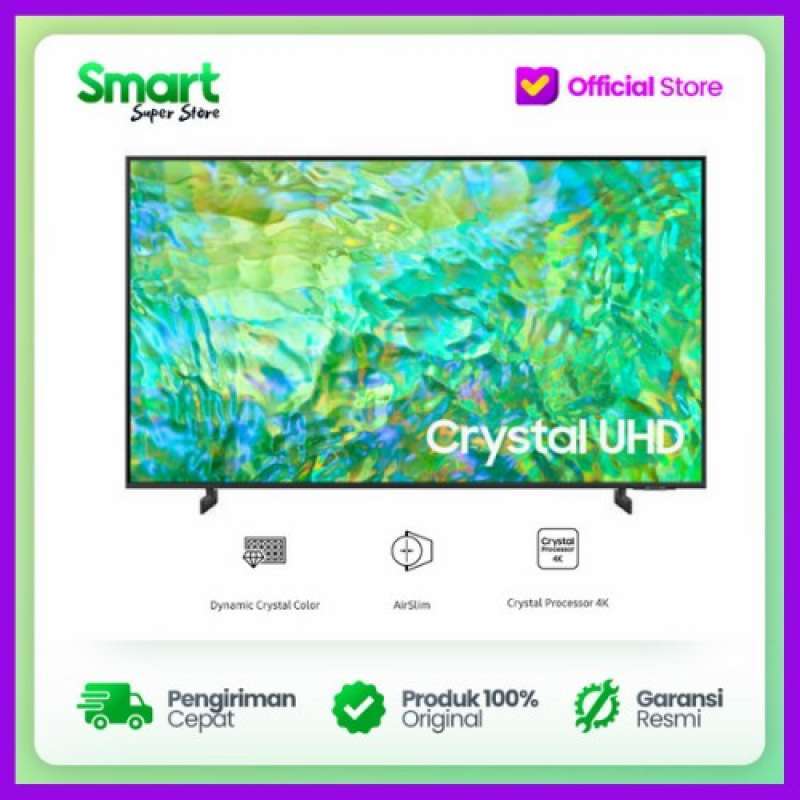 Promo SAMSUNG UA43CU8000 New Model 2023 43 Inch Crystal UHD 4K Smart TV ...