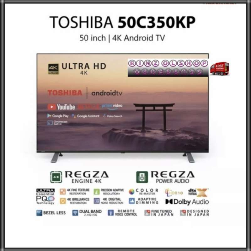 Promo LED TV TOSHIBA 50C350KP ANDROID SMART TV UHD 4K HDR 50 INCH 50C350 Diskon 20% di Seller ...