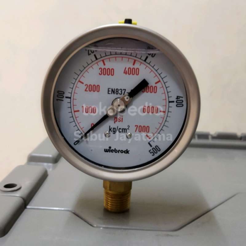 Promo Pressure Gauge Stainless 4 inchi 500 Bar 7000 Psi Diskon 23% di ...
