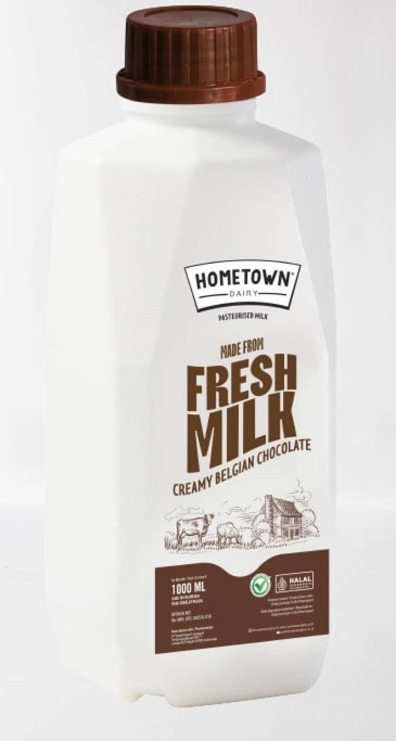 Jual HOME TOWN FRESH MILK COKLAT 1LT BTL di Seller Farmers Family ...