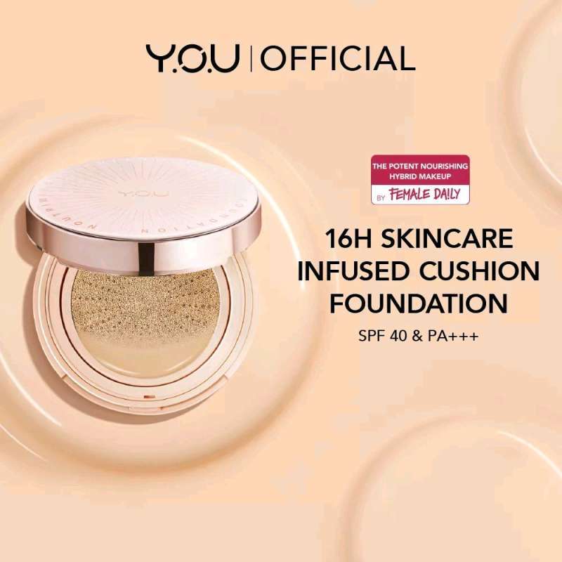 Jual You NutriWear+ Flawless Cushion Foundation | Nutrishing | Poreless ...
