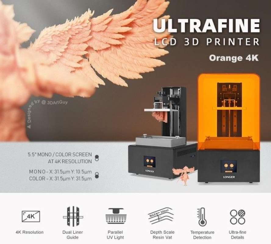 Jual 3D Printer Resin Longer Orange 4K Mono di Seller Tunnel store ...