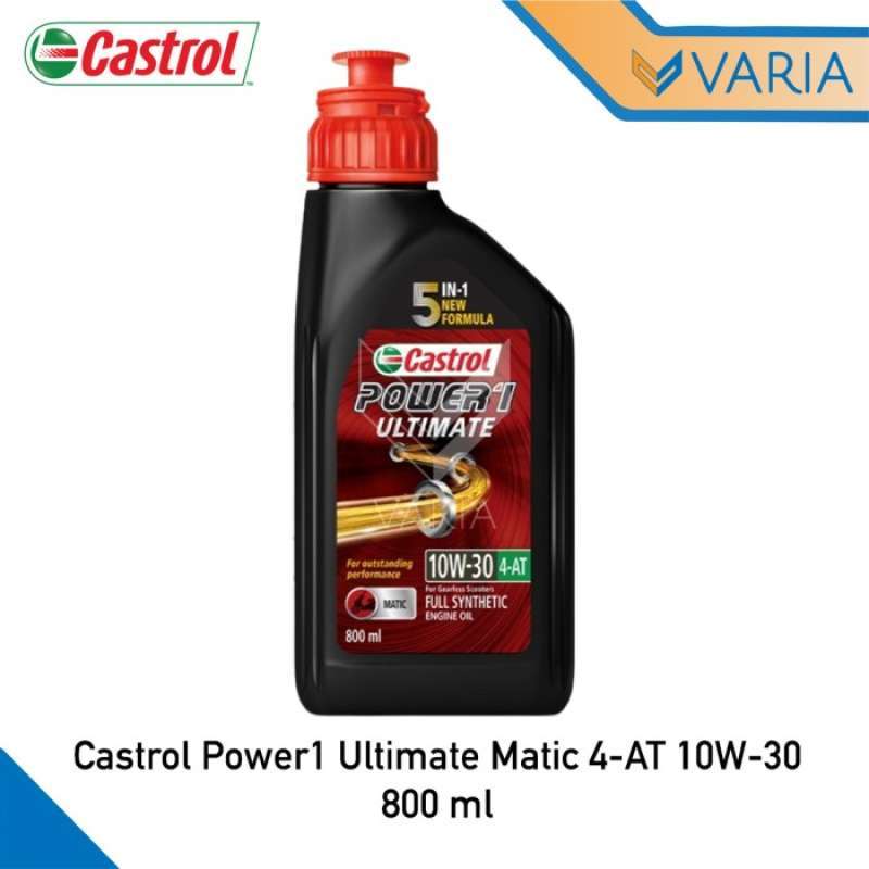 Jual Castrol Power1 Ultimate Matic 10W 30 800 ml API SN MB Oli Mesin ...
