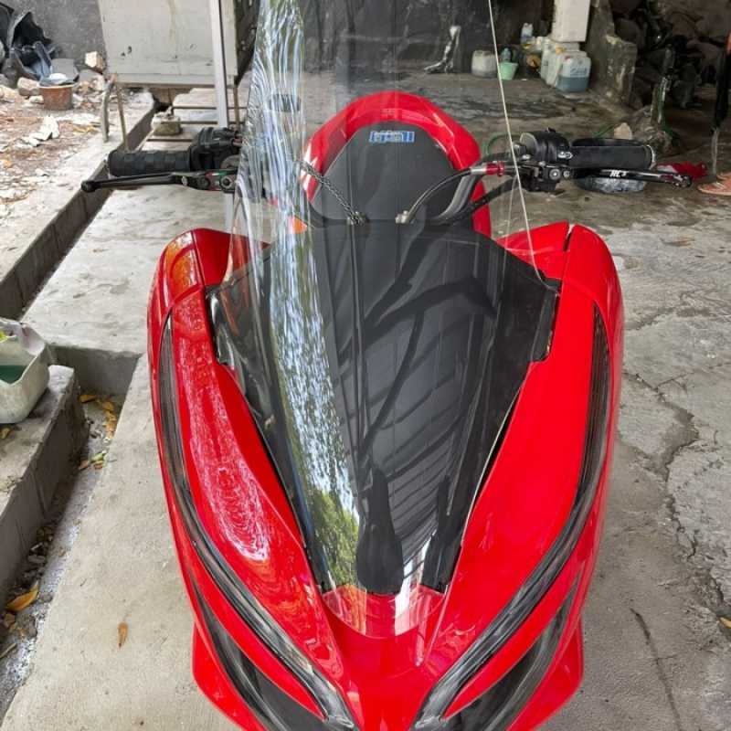 Jual Windshield Honda Pcx 150haigrid Tipe Turing Tinggi 70cm Kaca Depan ...