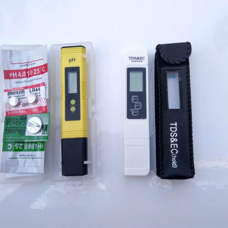Jual paket alat ukur air ph meter auto calibrate 0.01 dan tds ec meter ...