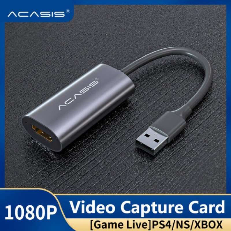 Promo ACASIS 1080P Capture Card HDMI HD Video Card 60fps for OBS-Vmix ...