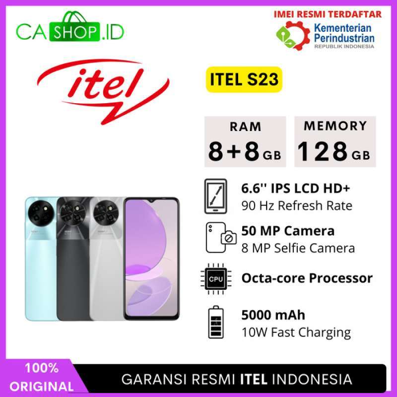 Jual Infinix Itel S23 8 128 Spesifikasi Original, Murah & Diskon Harga ...