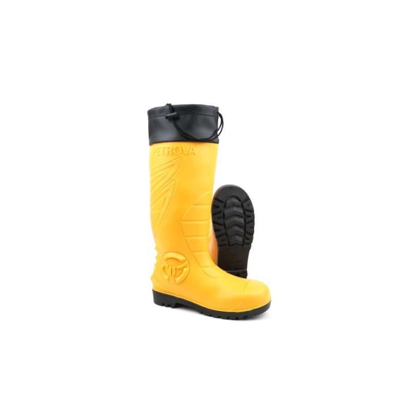 Jual Sepatu Boots Safety Petrova Nelayan Kuning-steel Toe Pvc. - 43 Di ...