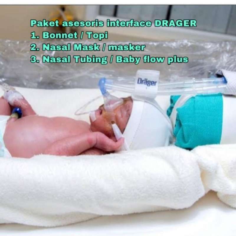 Jual Drager Paket Asesoris Bubble Cpap Topi, Sungkup Mask & Nasal ...