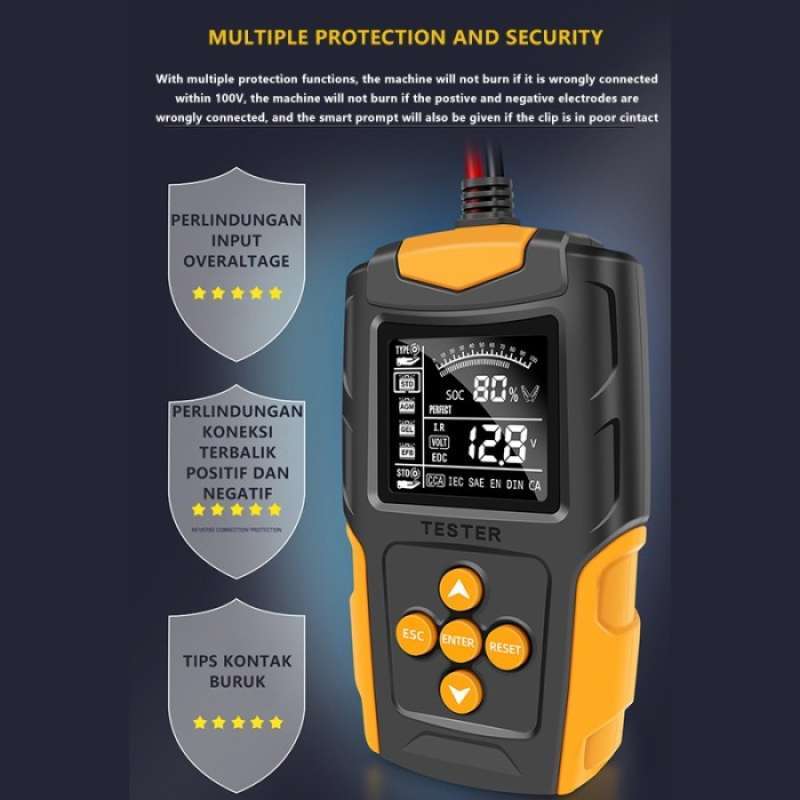 Jual Alat Cas Aki Motor 24V/12V Alat Test Aki Alat Cek Kondisi Aki ...