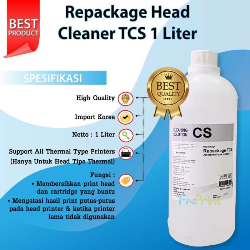 Promo Head Cleaner Inktec 1 Liter Tcs / Mcs Printhead Cleaning Printer ...