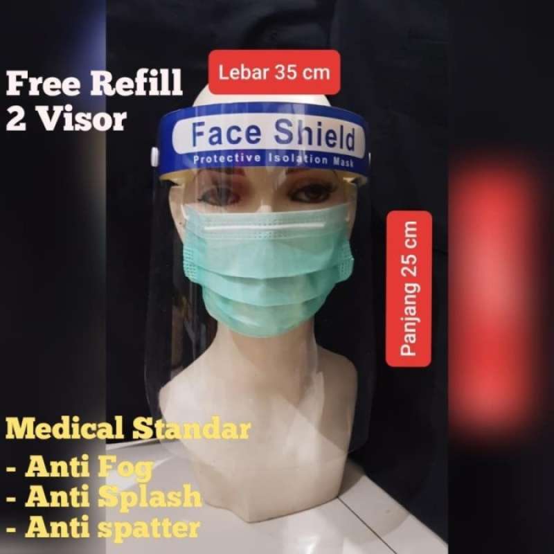 Promo Faceshield Face Shield Mask Apd Safety Diskon 36% di Seller Uhuru ...