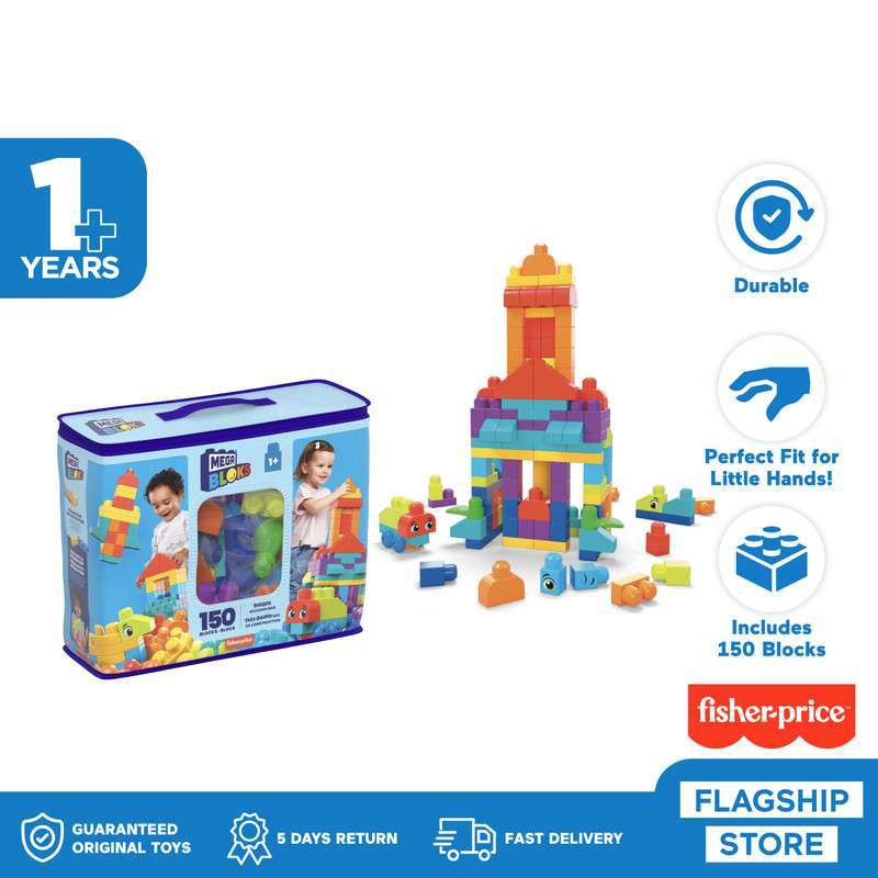 Jual Mega Bloks Bigger Building Bag (150 pcs) - Mainan Balok Susun ...