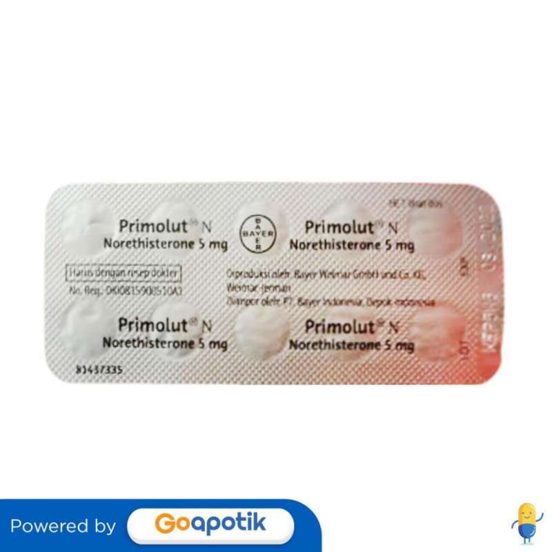 Jual PRIMOLUT N 5 MG BLISTER 10 TABLET di Seller Apotek Ace Pharma ...