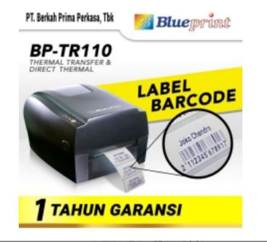 Promo Printer Thermal Barcode Label Blueprint Usb-b Com Lan Bp Tr110 Tr ...
