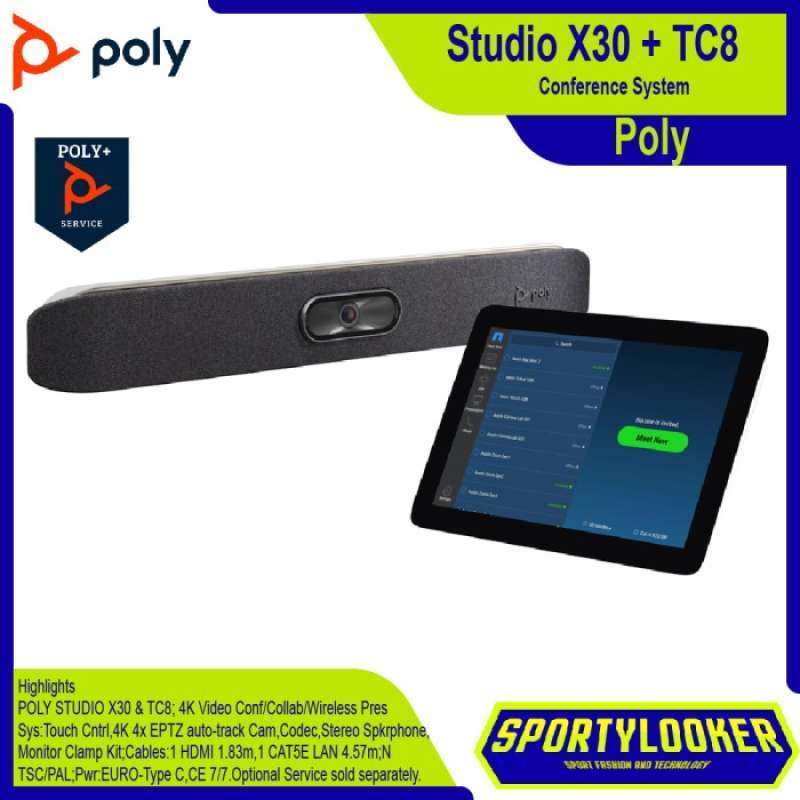 Jual Poly Polycom Studio X30 With Tc8 Vcon Wireless Presentation System Di Seller Hunter Shop ...