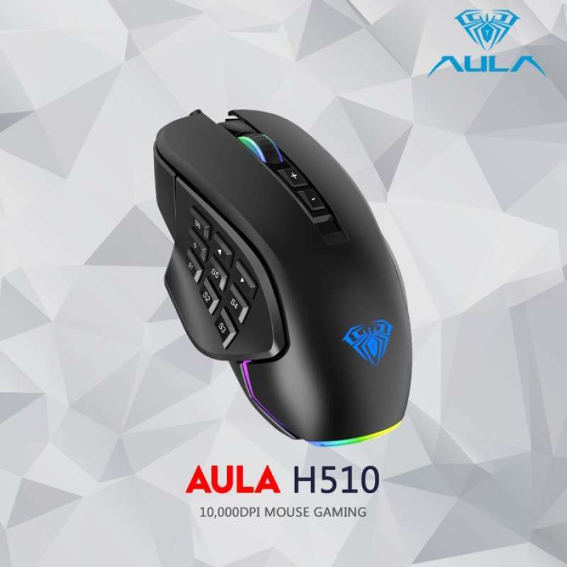 Promo Mouse Gaming Slide Button AULA H-510 Magnetic RGB 2 Set ...