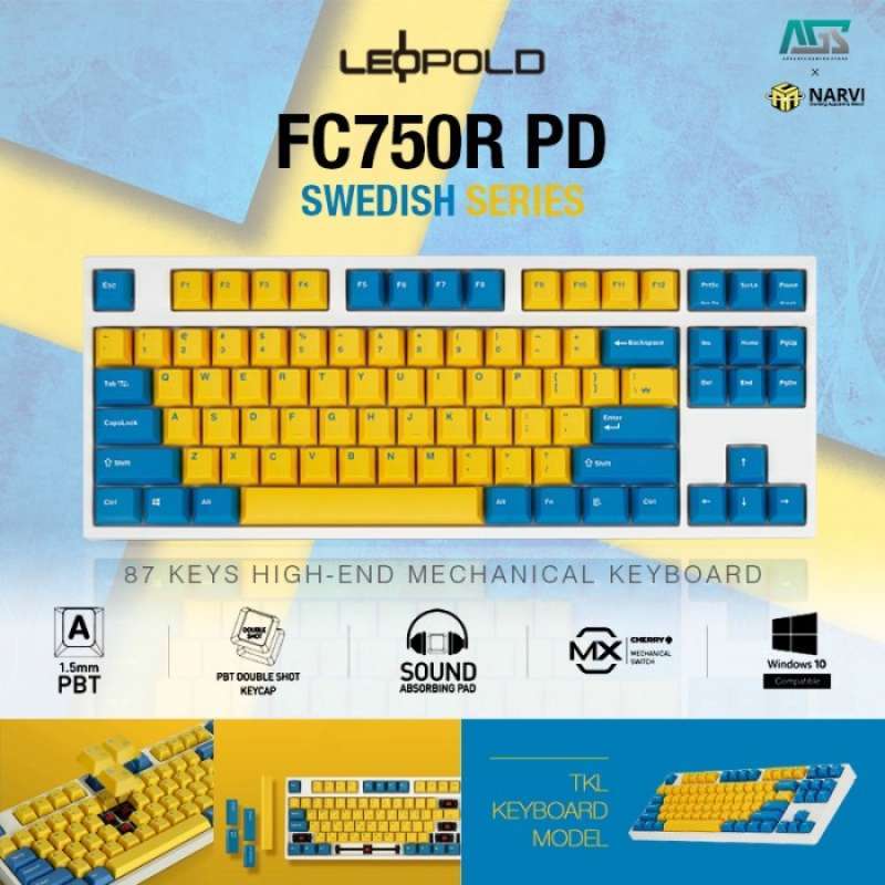Promo Leopold FC750R Swedish Series Mechanical - GAMING KEYBOARD Diskon ...