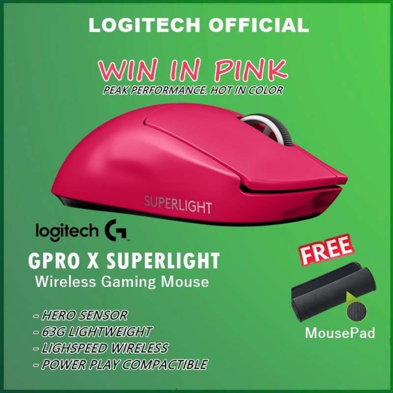 Promo Logitech G PRO X Superlight Pink Wireless Gaming Mouse GPRO X ...